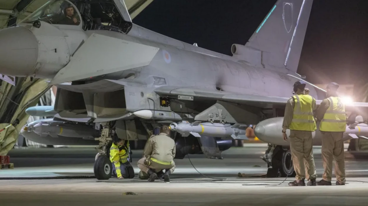 UK, France launch RAF strike on IS underground weapons store in Syria